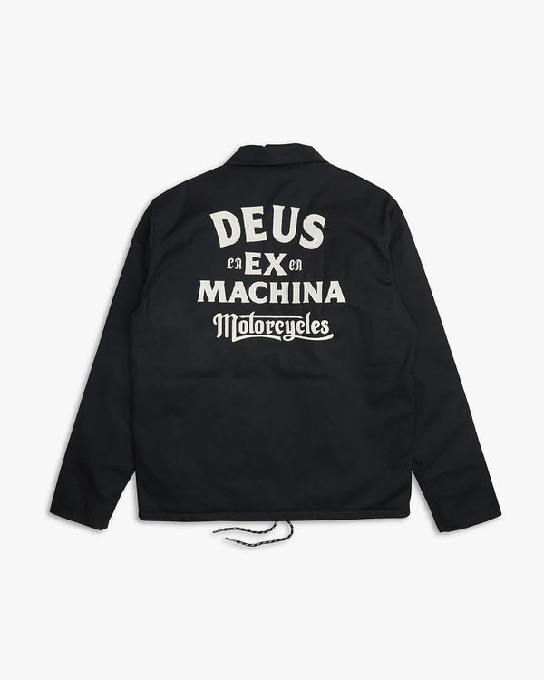 Buy the Deus Breeze Coach Jacket - Black | Jingo Clothing