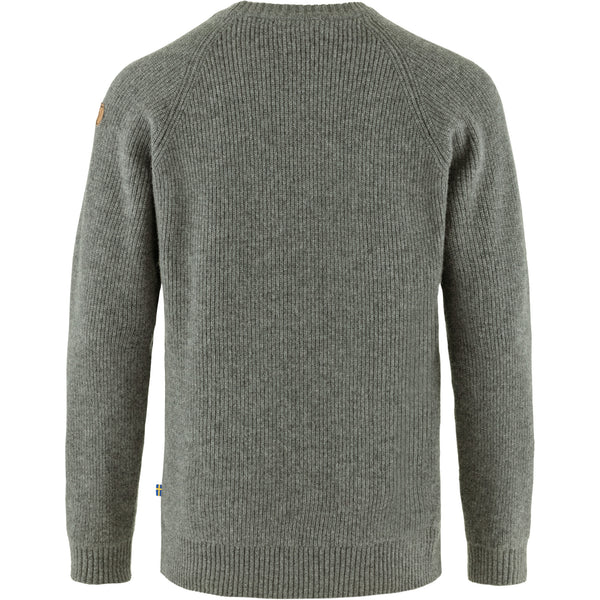 Buy the Fjallraven Ovik Rib Sweater - Grey | Jingo Clothing