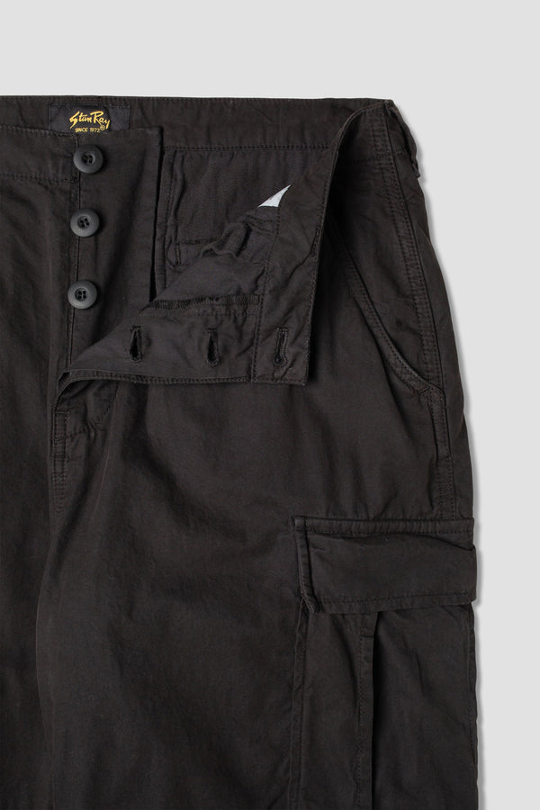 Buy the Stan Ray Cargo Pant - Black Poplin | Jingo Clothing