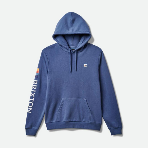 Buy the Brixton Alton Hood - Pacific Blue | Jingo Clothing