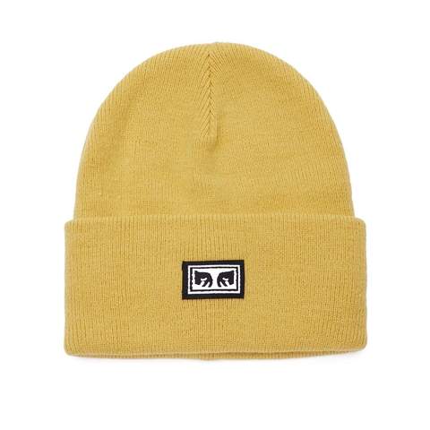 Buy the Obey Icon Eyes Beanie - Golden Harvest | Jingo Clothing